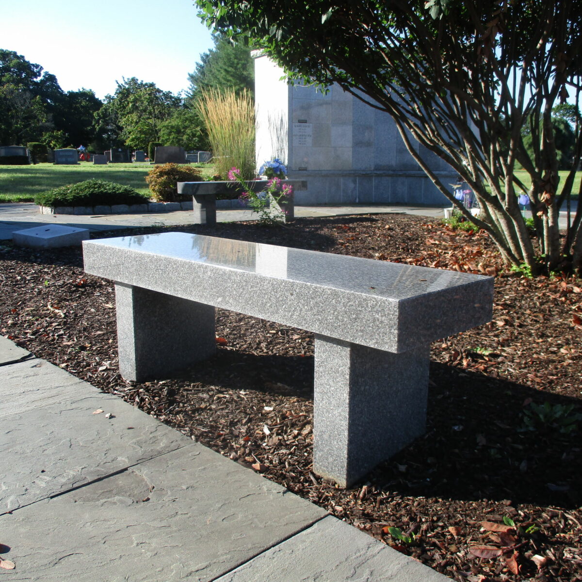 Memorial Bench within the Cremation Garden • Evergreen Cemetery & Crematory